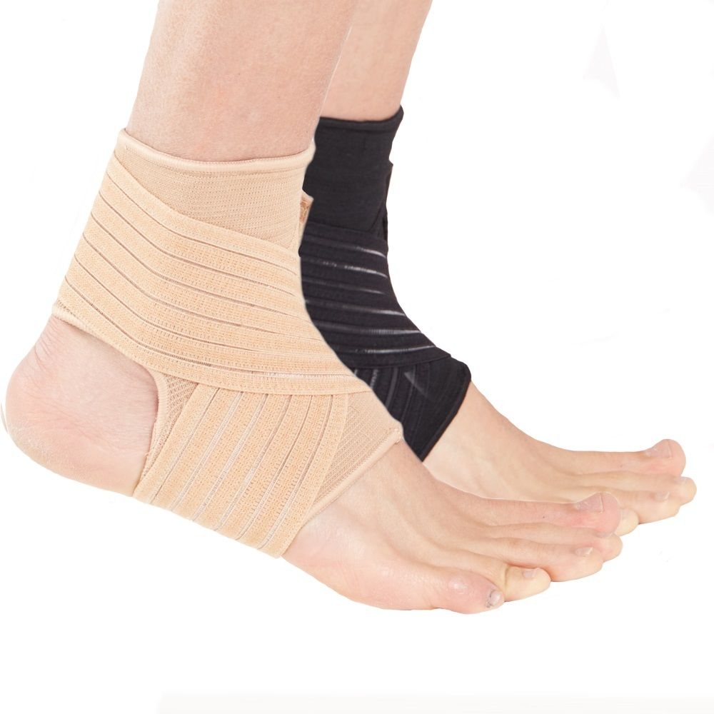 Breathable Ankle Support with Strap Sports Wrap Injury Foot Sprain ...